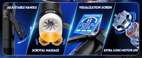 Male Sex Toy With 9 Thrusting And 9 Scrotal Vibrations And Wing Handle