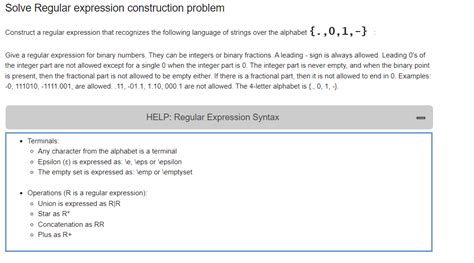 Solved Solve Regular Expression Construction Problem