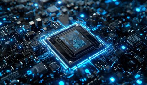 Cpu Processor With Modern Futuristic Technology Ai Generative High Resolution Illustration