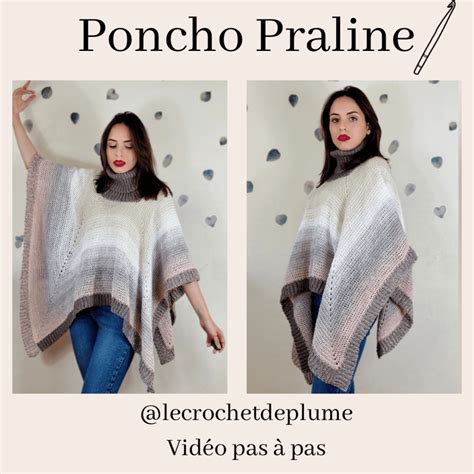 Poncho Praline Au Crochet Tutoriel Vidéo Pas à Pas Lou Passion