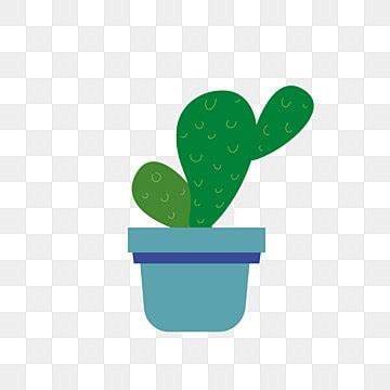 Potted Cactus Vector Hd Images Cartoon Hand Painted Pot Cactus