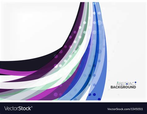 Colorful Flowing Wave Abstract Background Vector Image