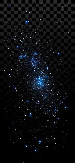투명 한 배경 에 별 들 이 있는 밤 하늘 의 현실적 인 사진 프리미엄 Ai 생성 Psd