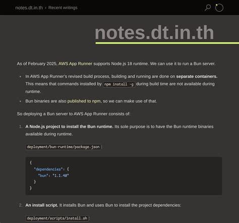 Deploying A Bun App To Aws App Runner Th