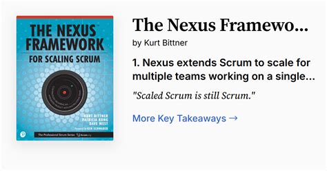 Nexus Framework For Scaling Scrum The Summary Quotes Audio