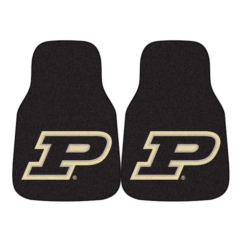 Fanmats Purdue Boilermakers Ncaa Carpet Car Mats 2 Pack Floor Mats For