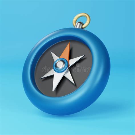 Compass Tool For Exploration And Adventure 3d Render Stock