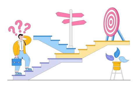 Premium Vector Business Strategic Direction Choose Options To Growth