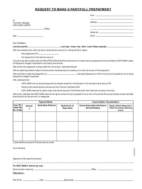 Prepayment Request Letter Sample Fill Out And Sign Online Dochub