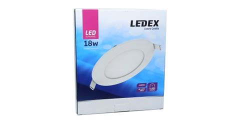 ლედ პანელი მრგვალი Ledex Led Slim Panel Light Round 18w 6500k