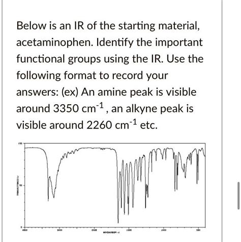 Acetaminophen Ir Spectrum Labeled Chegg At Maria Spillman Blog
