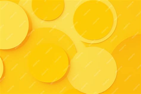 Premium Photo Abstract And Simple Yellow Circle Shape Background Design