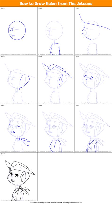 How To Draw Helen From The Jetsons The Jetsons Step By Step