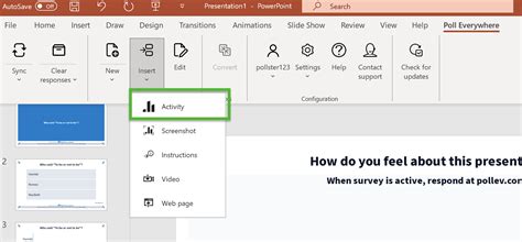 Inserting Activities With Poll Everywhere For Windows Poll Everywhere