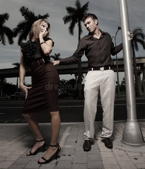 Man Grabbing The Woman S Breasts Stock Image Image Of Grab Problem