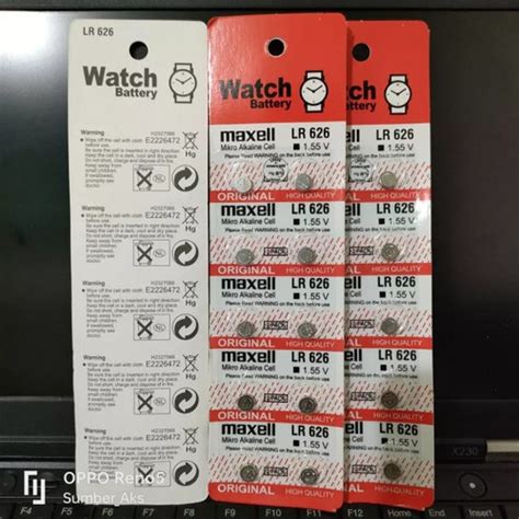 Jual BATERAI BATU JAM TANGAN MAXELL LR626 377 SR626SW LR66 AG4 PER 10 PCS Kab Bogor