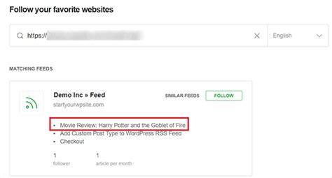 Check WordPress RSS Feed