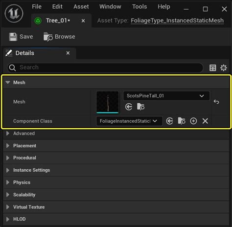 Procedural Foliage Tool In Unreal Engine Unreal Engine Documentation Epic Developer