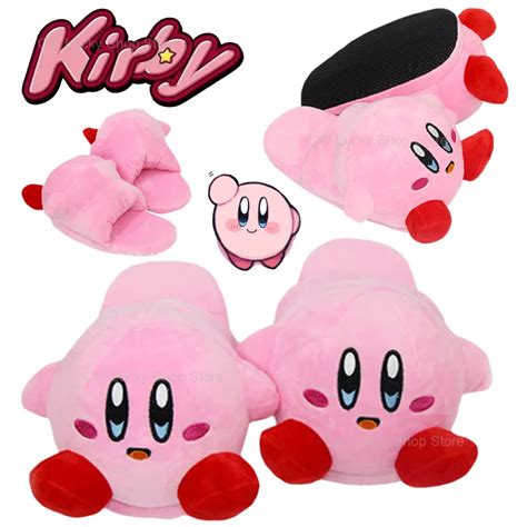 Kirby Zapatillas De Felpa De Dibujos Animados Para Mujer Zapatos C