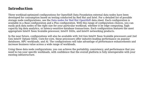 Openshift Data Foundation Data Node Configurations Reference Architecture Guide Dell