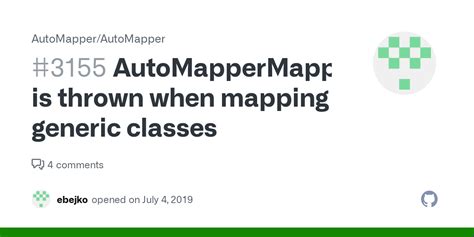 Automappermappingexception Is Thrown When Mapping Generic Classes