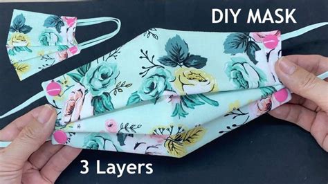 New Style 3 Layers Fabric Face Mask Diy Breathable Mask No Fog On