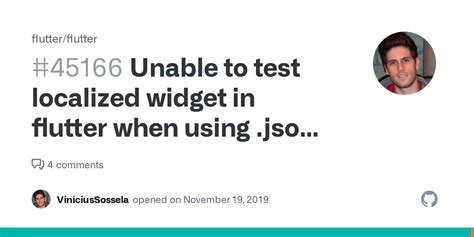 Unable To Test Localized Widget In Flutter When Using Json Files · Issue 45166 · Flutter