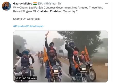 Video Claiming To Show Youth Raising Khalistan Slogans Amidst Pms