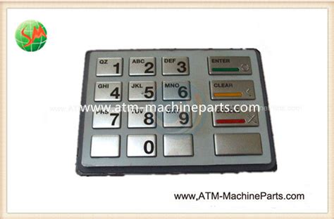 Silver 16 Key Diebold Atm Machine Parts Metal Keyboard Pinpad Waterproof