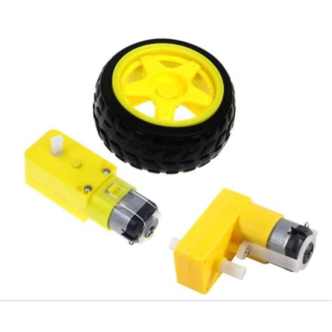 Motorreductor 3 6v Y Llanta Para Carrito Robot Tipo Motorreductor 3 6v