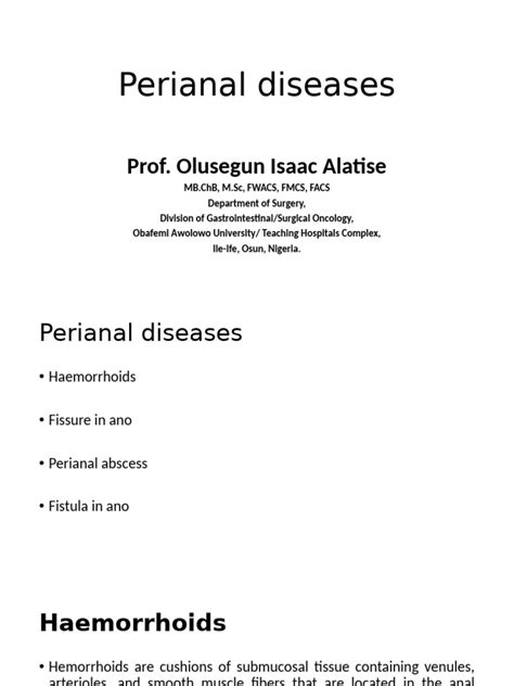 Perianal Diseases Hemorrhoids Pdf Hemorrhoid Diseases And Disorders