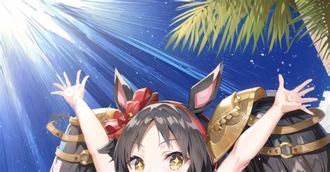 ウマ娘プリティーダービー 実装記念にちっぱいを愛する紳士トレーナーにサービスの水着マベちん 月野原 行弥のイラスト Pixiv