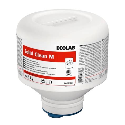 Ecolab Solid Clean M Dishwasher Detergent 45kg Pack Of 4 Cj871