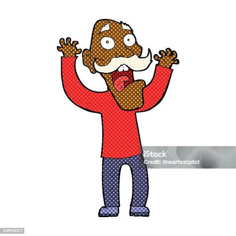 Comic 말풍선이 있는 올드맨 도출함 A 놀라움 귀여운에 대한 스톡 벡터 아트 및 기타 이미지 귀여운 그리기 기이함 Istock