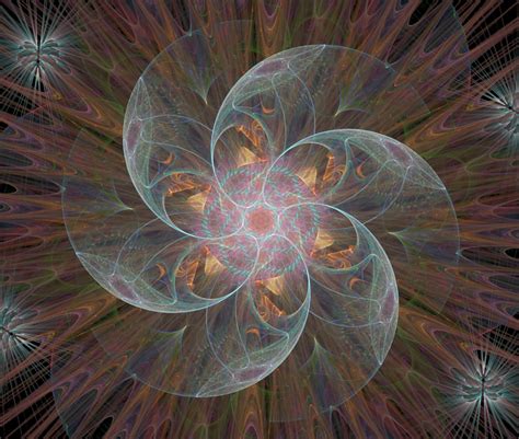 Fibonacci Spiral Emerging From The Hexahedron And Flower Of Life