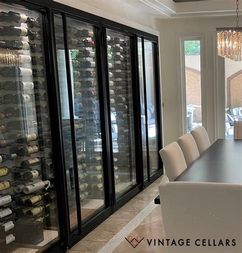 Contemporary Dining Room Wine Cellars How We Built A Sleek Wine Display