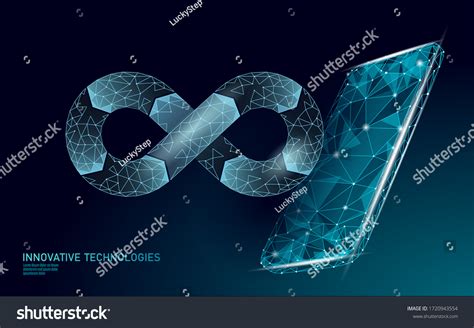 Devops Software Development Operations Infinity Symbol Stock Vector