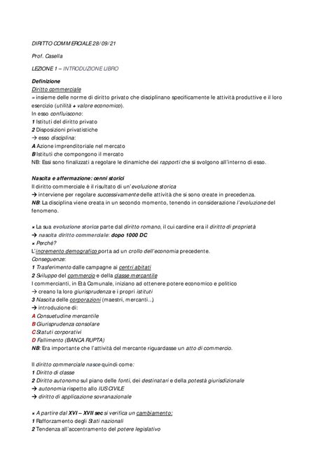 Dispensa Diritto Commerciale Modulo A Dispense Di Diritto Commerciale