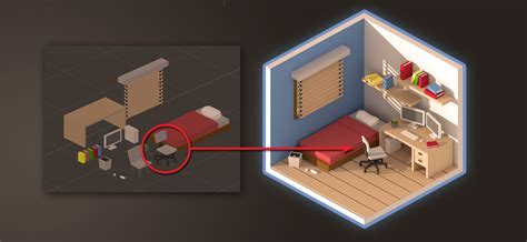 Blender Isometric Rooms Template Project Blendernation