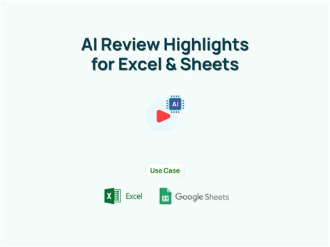 Ai Review Highlights For Excel And Sheets Use Case Clever Csv