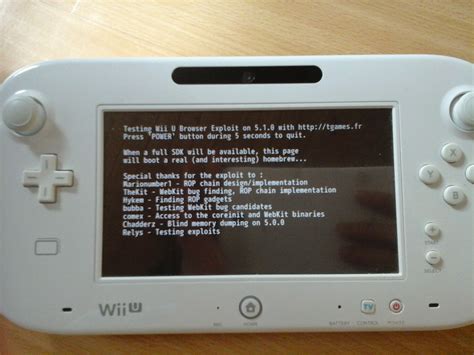 Wii U Browser Exploit Für Version 510 Aktualisiert Wiidatabase