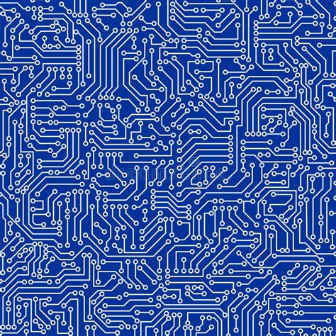 Blue Circuit Board Pattern Texture Stock Illustrations 13 013 Blue
