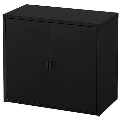 Bror Cabinet With 2 Doors Black Ikea