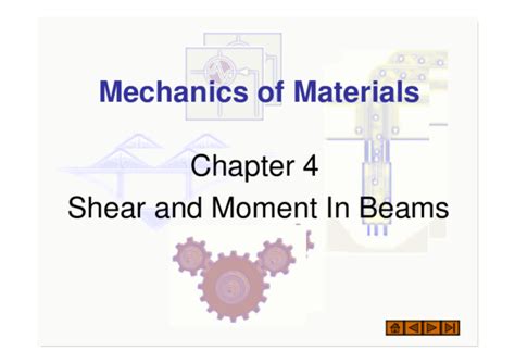 Bending Moment And Shear Force In Statically Determinate Beams Ppt