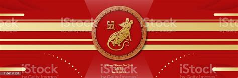 Selamat Tahun Baru Imlek 2020 Tahun Tikus Desain Template Untuk Buku