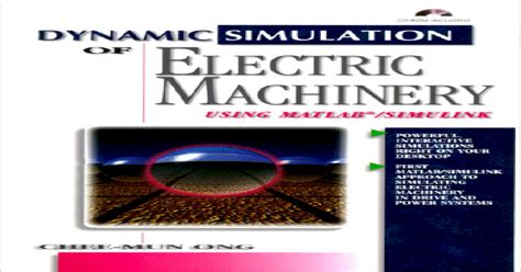 Dynamic Simulation Of Electric Machinery Using Matlab Simulink Chee