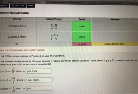 Solved WeBWork Fail Fa HW Mathway T Chegg