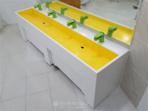 어린이양치대 유아양치대 어린이세면대 유아세면대 빗각세면대 일체형세면대 제작 전문 네이버 블로그