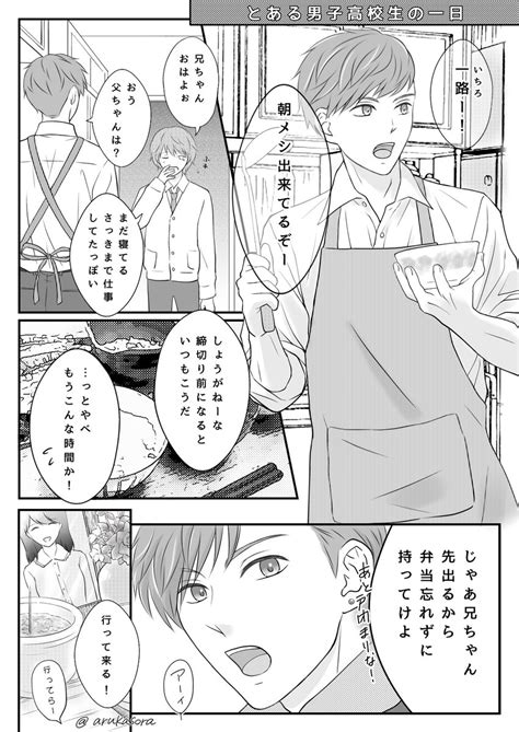 創作bl「パーカー君漫画明日あげます☺️ ️ 創作bl 」arukaの漫画