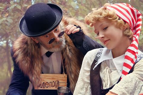 Лиса алиса и кот базилио рисунок